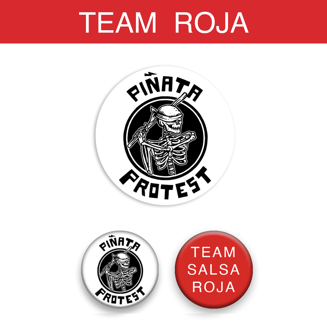 Piñata Protest - Team Roja Sticker/Button Pack – Enemy Ink