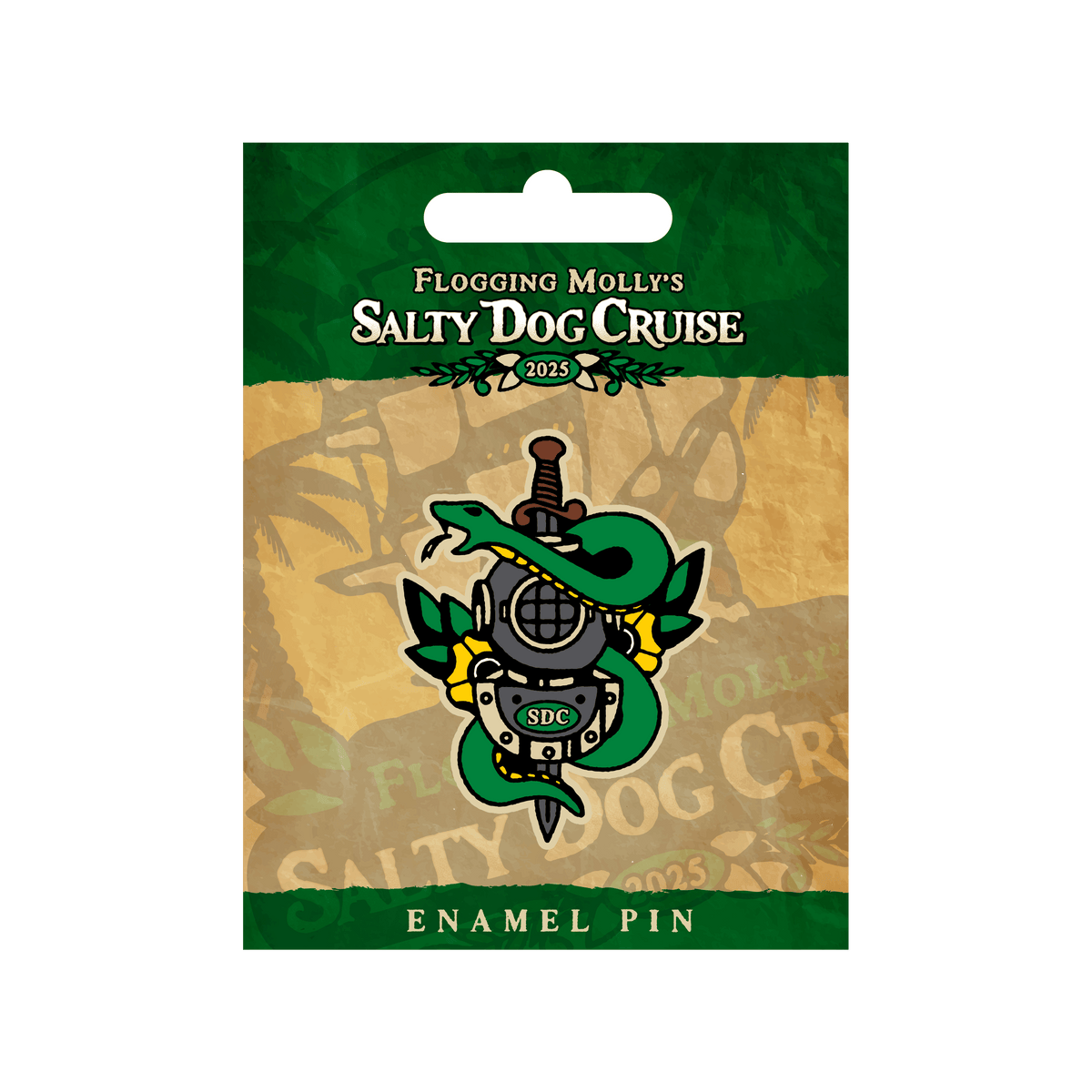 Salty Dog Cruise 2025 - Diver Snakes Enamel Pin – Enemy Ink