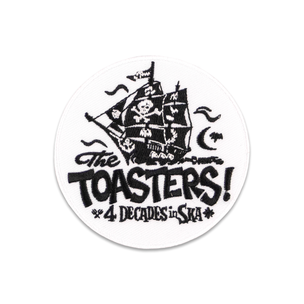 The Toasters - White Pirate Ship Patch – Enemy Ink