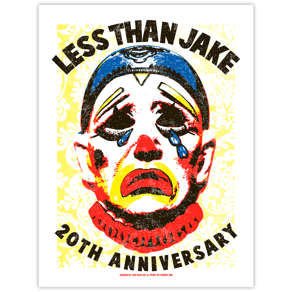 Less Than Jake - Clown Poster – Enemy Ink